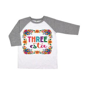 Three-esta Birthday Shirt, Fiesta Birthday Shirt, Fiesta Shirt, 3rd ...