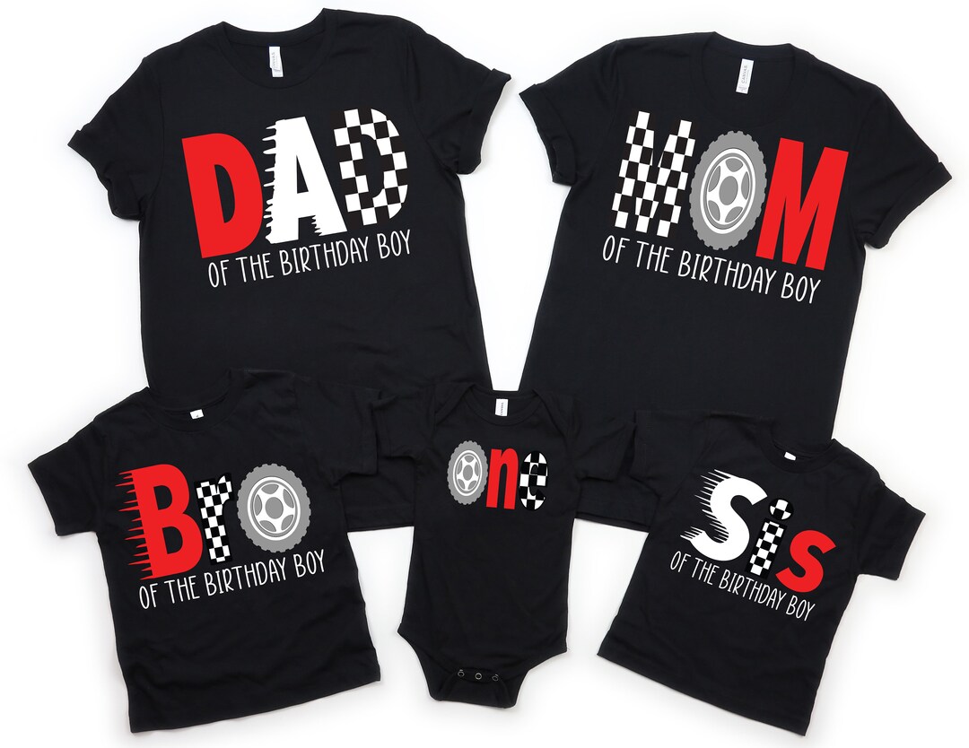 Family Race Car Birthday Shirts, Racecar Birthday Shirt, Matching ...