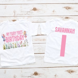 Fairy Birthday Shirt, Fairy First Shirt, Fairy First Birthday ...