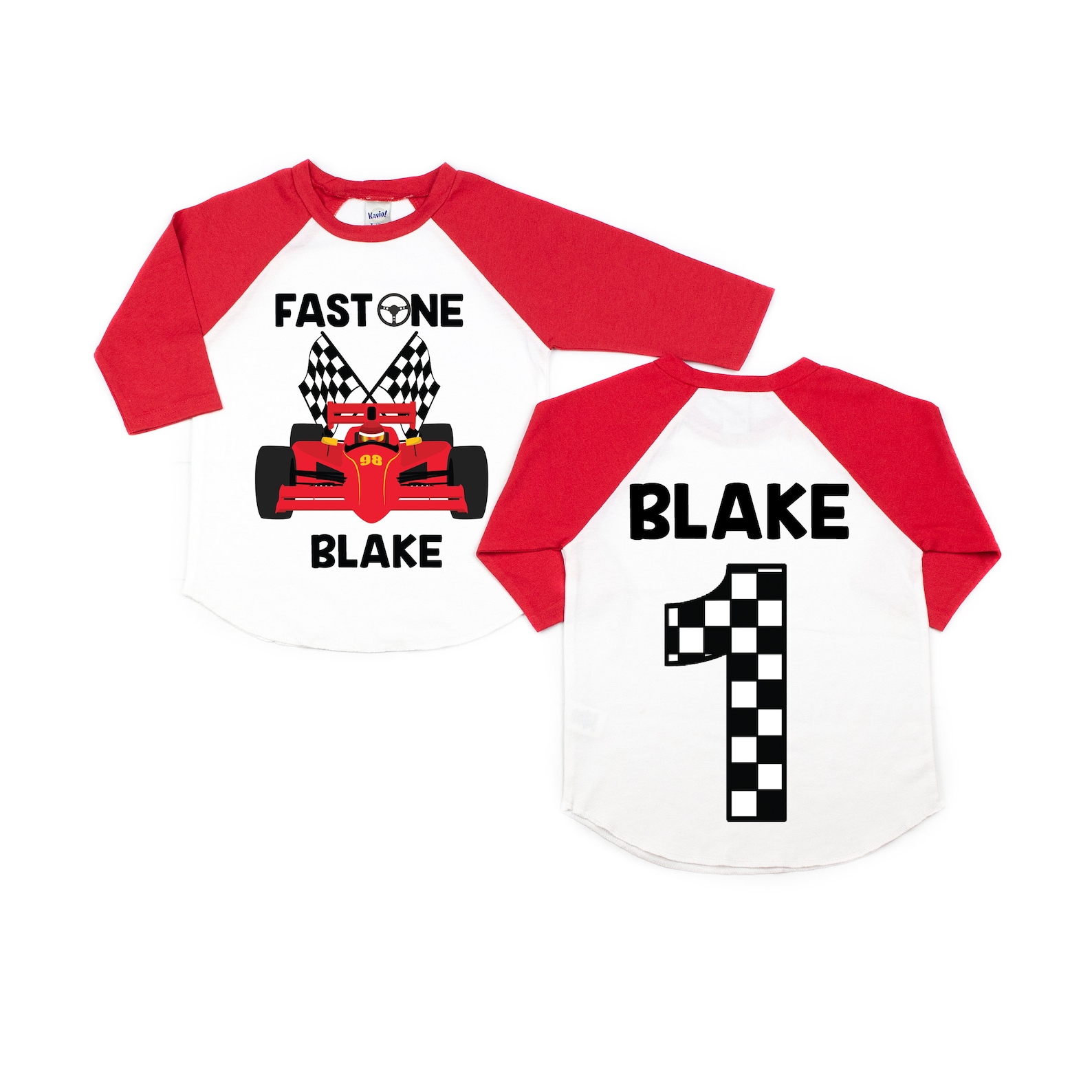 Fast One 1st Birthday Race Car Shirt Racecar Birthday Shirt - Etsy