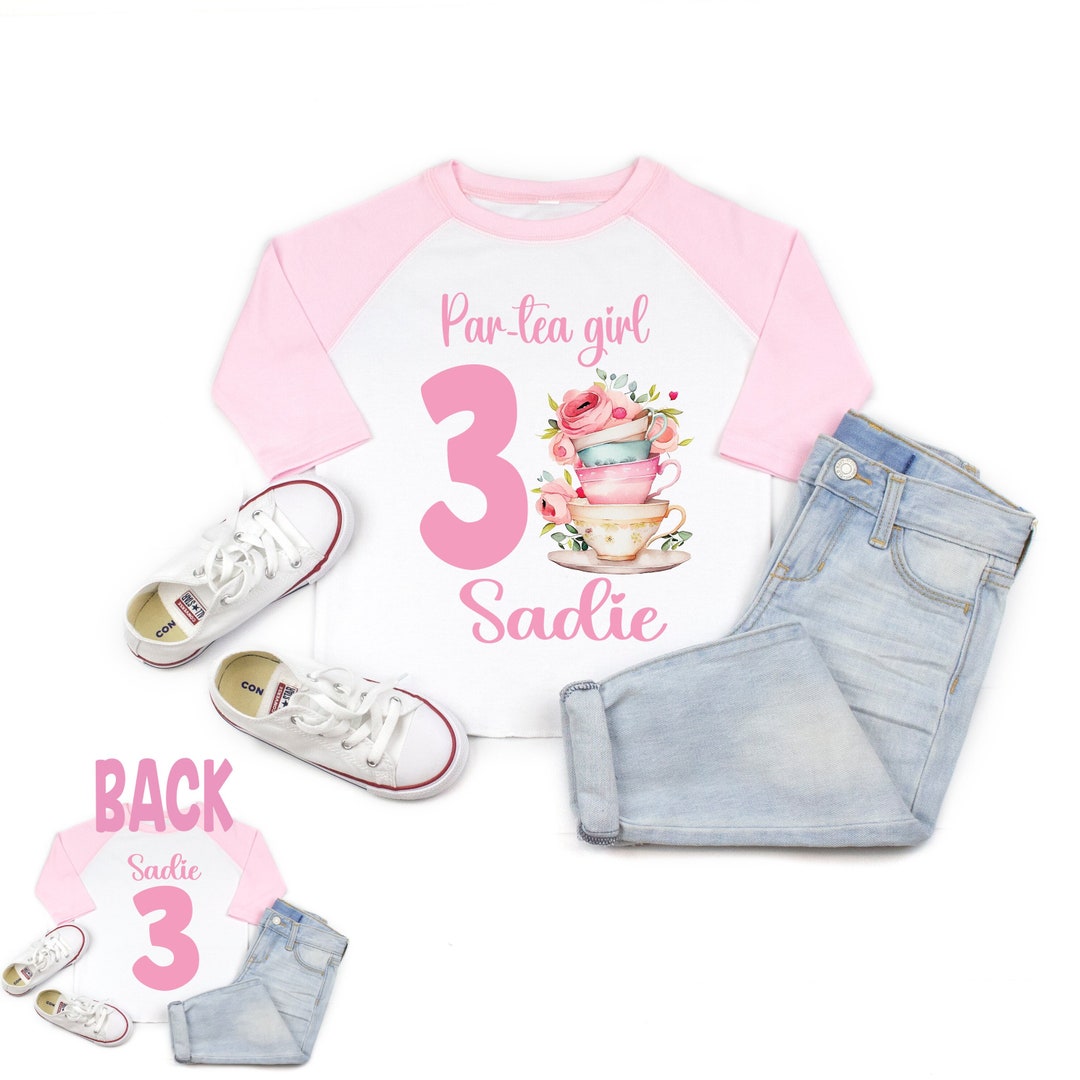 Tea for Three, Tea Party Birthday, Birthday Par-tea, Birthday Girl ...