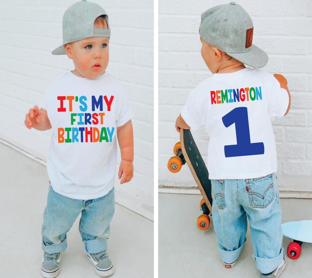 1st Birthday Shirt, Birthday Boy Shirt, Birthday Girl Shirt, Toddler ...