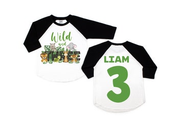 Jungle 3rd Birthday Shirt - Etsy