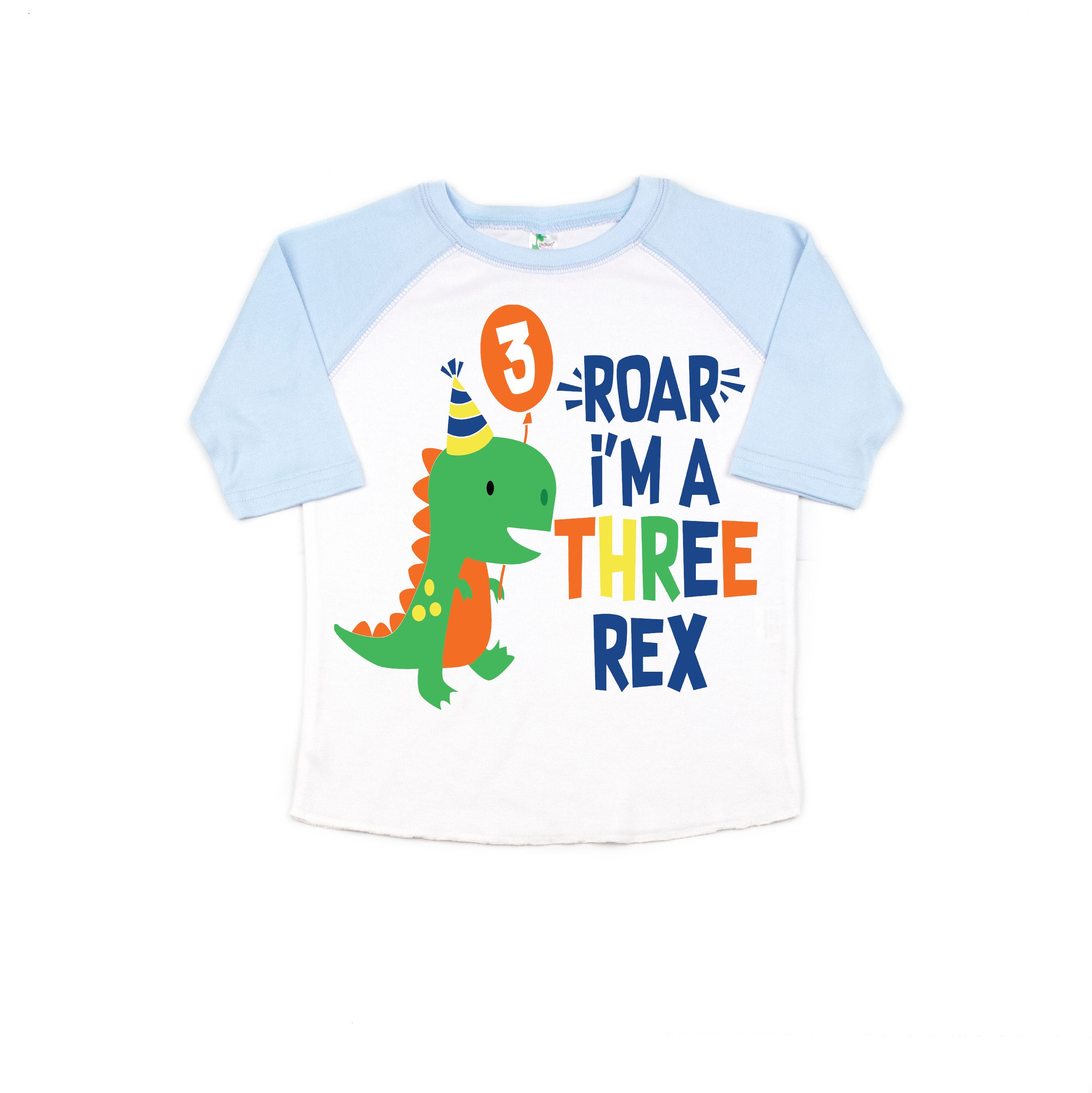 Dinosaur Boys 3rd Third Roar I'm a Three Rex Birthday - Etsy