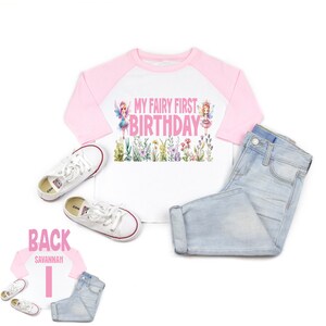 Fairy Birthday Shirt, Fairy First Shirt, Fairy First Birthday ...