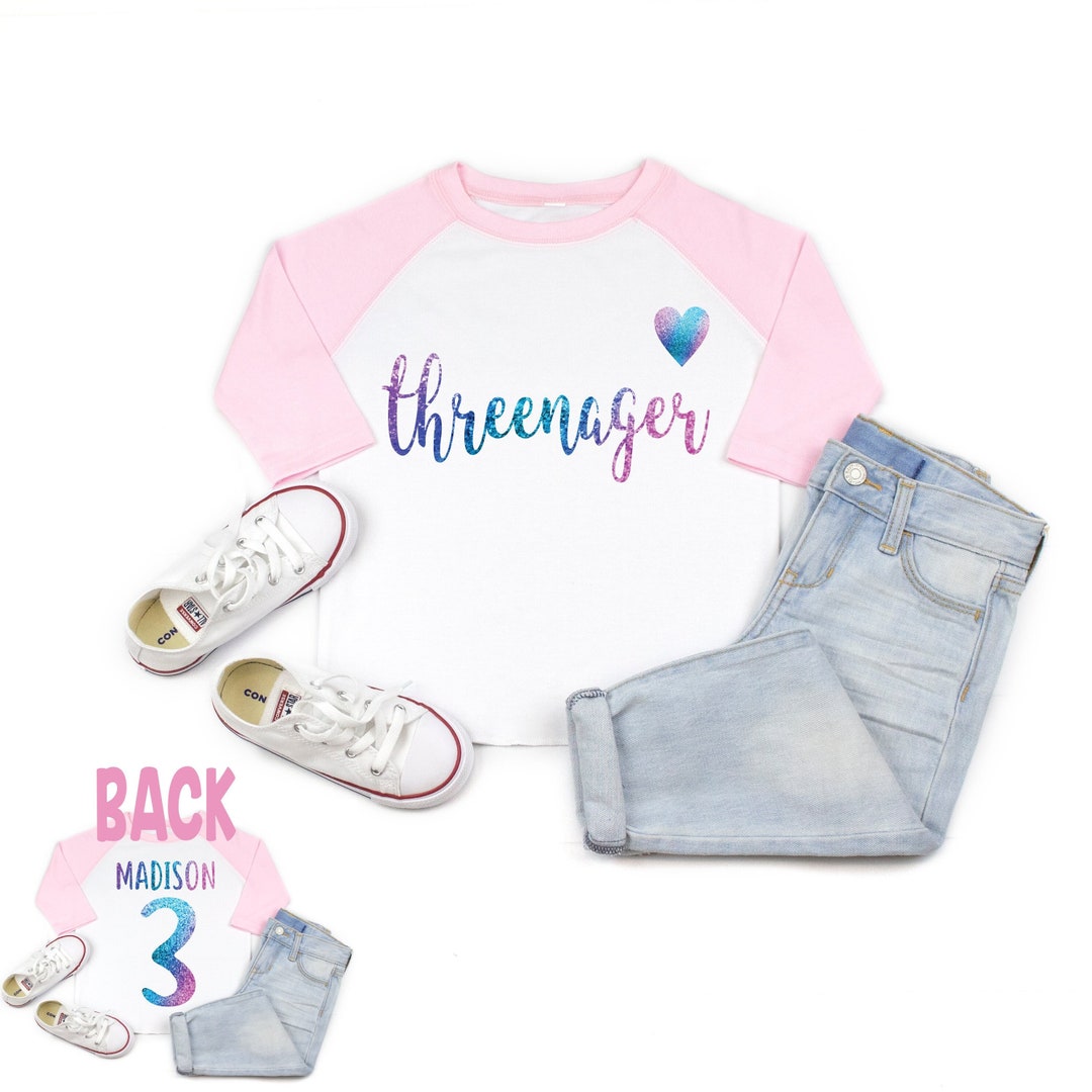 Threenager Birthday Shirt, 3rd Birthday Shirt, Third Birthday ...