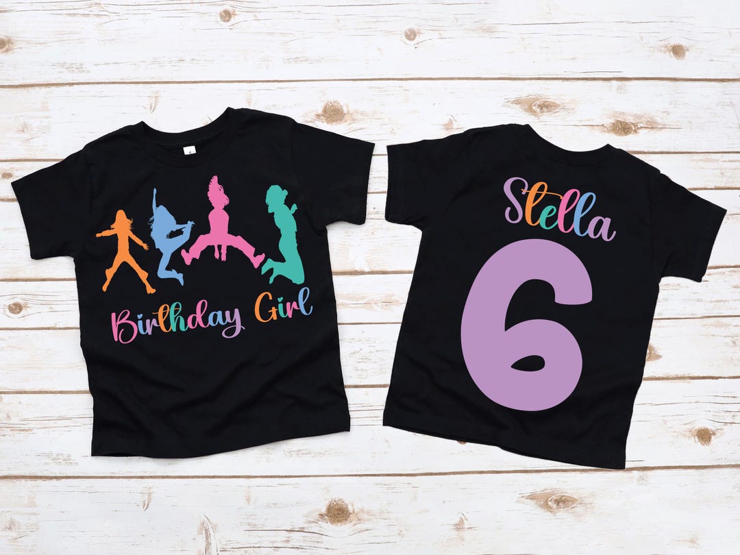 Jump Birthday Shirt , Trampoline Birthday Shirt , Jumping Into Six, 6th ...