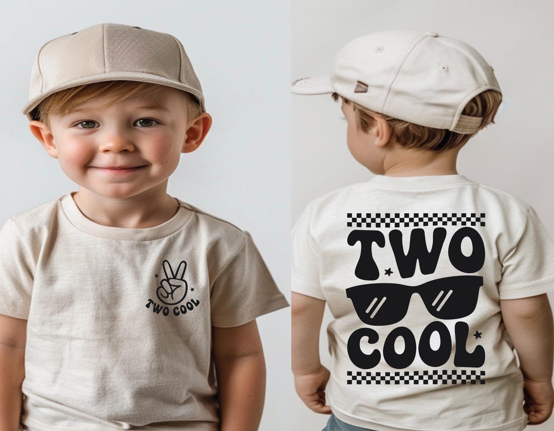 Two Cool Shirt, 2nd Birthday Shirt , Second Birthday Shirt, 2nd ...