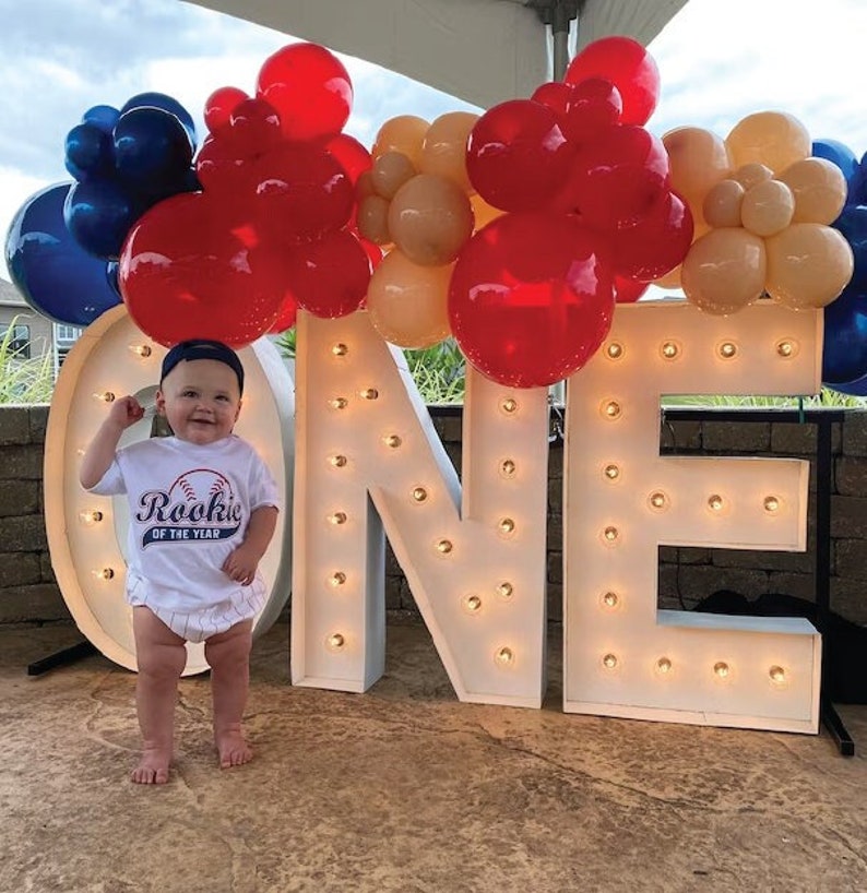 Rookie of the Year Boys Baseball Birthday Shirt, Baseball Birthday ...