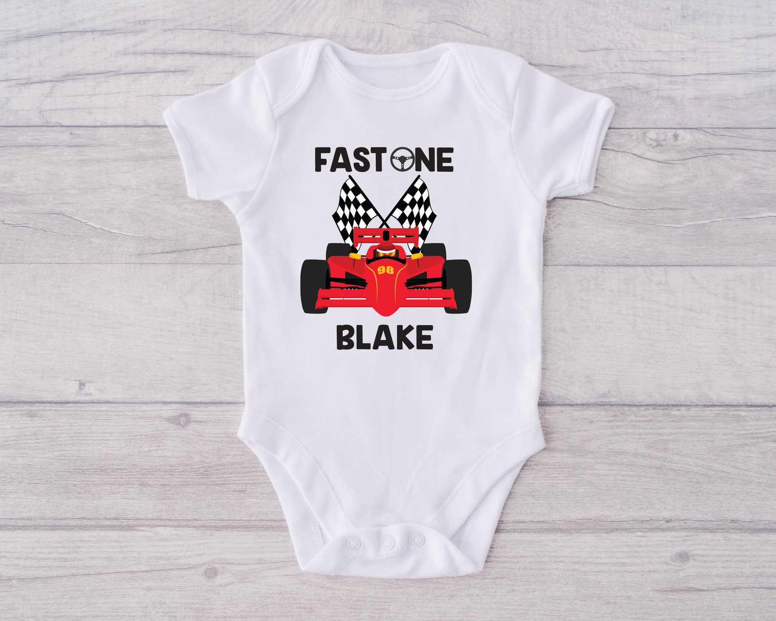 Fast One 1st Birthday Race Car Shirt Racecar Birthday Shirt - Etsy