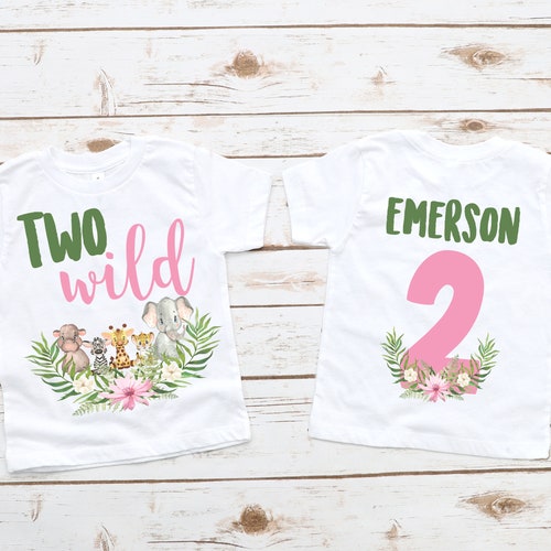 Two Wild Birthday Girl Two Wild Shirt Two Wild Birthday Girl Etsy