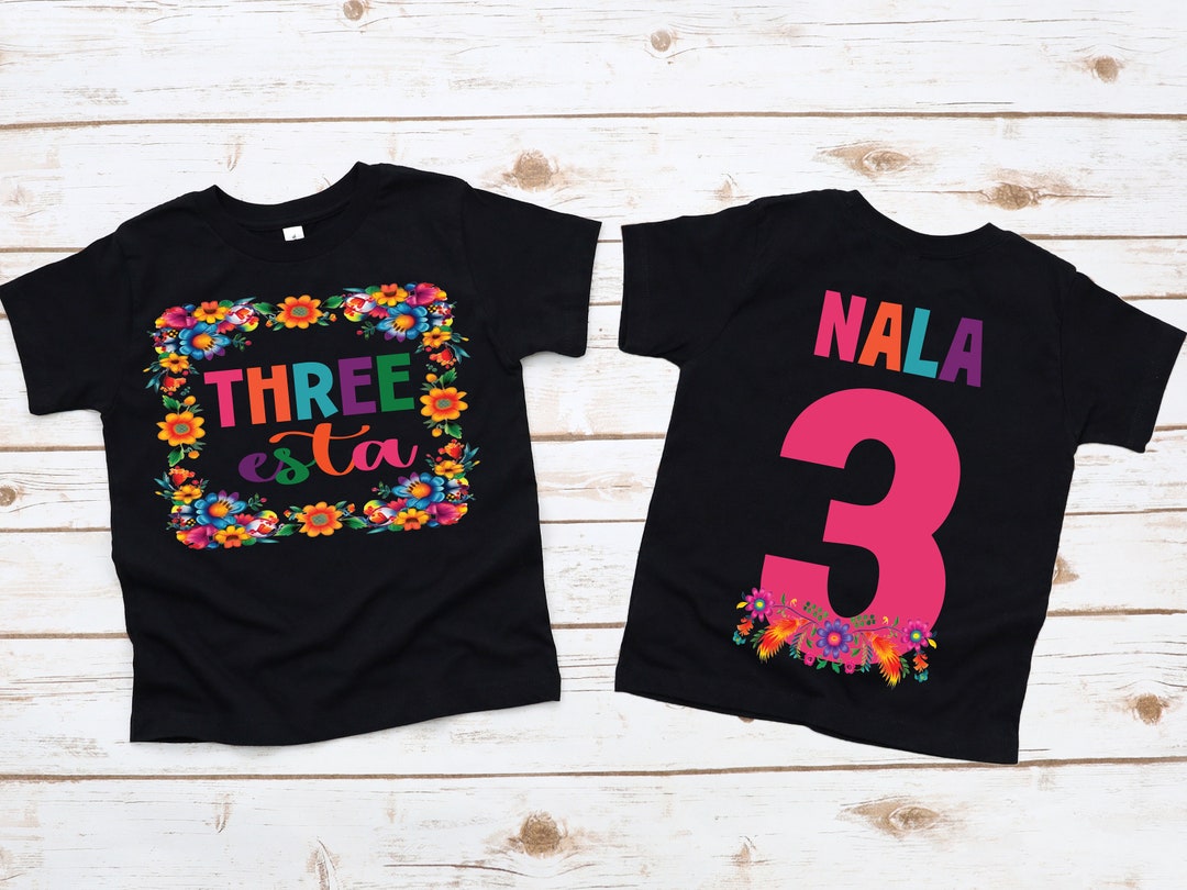 Three-esta Birthday Shirt, Fiesta Birthday Shirt, Fiesta Shirt, 3rd ...