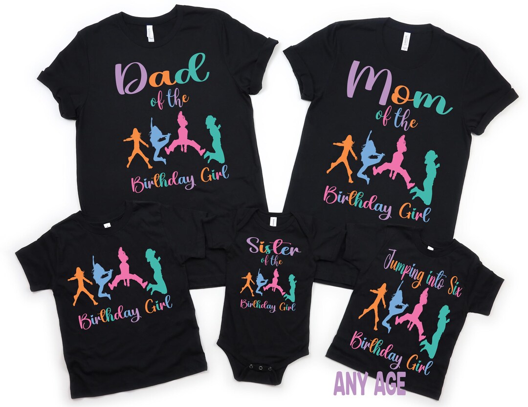 Jump Birthday Shirt , Trampoline Birthday Shirt , Jumping Into Six, 6th ...