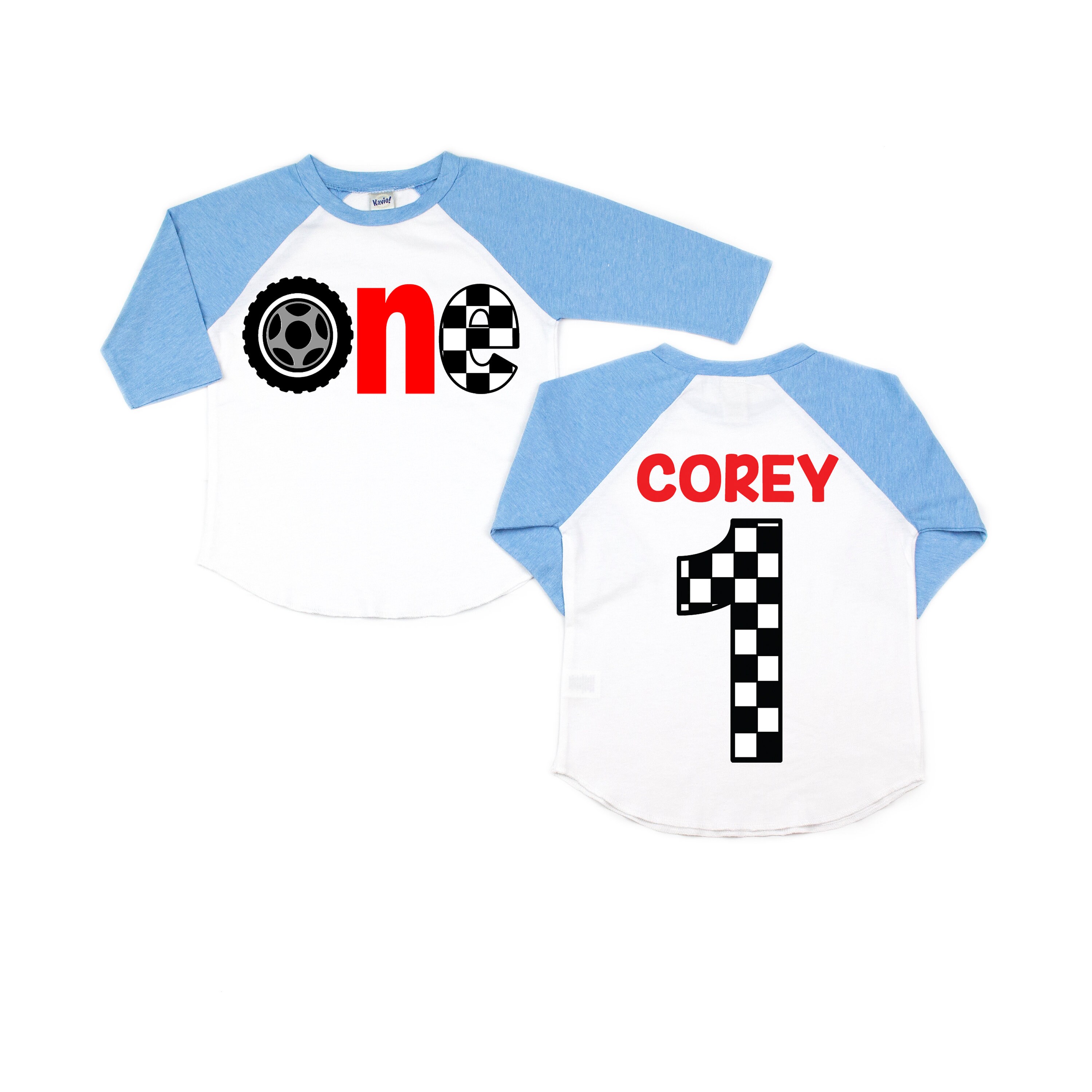 One race car boy 1st birthday shirt racecar birthday | Etsy