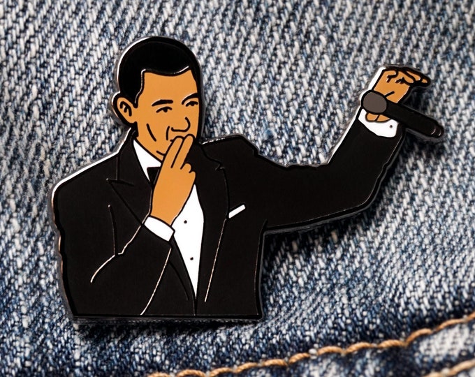 Barack Obama Mic Drop Meme Pin United States President Hard Enamel Pin ...