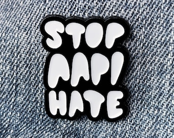 Charity Fundraiser Pin | Hate is a Virus Pin | Stop Asian Hate | Anti ...