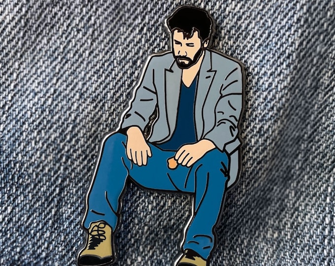 Sad Keanu Reeves Park Bench Meme Pin | Funny | Sitting on Bench | Hard ...