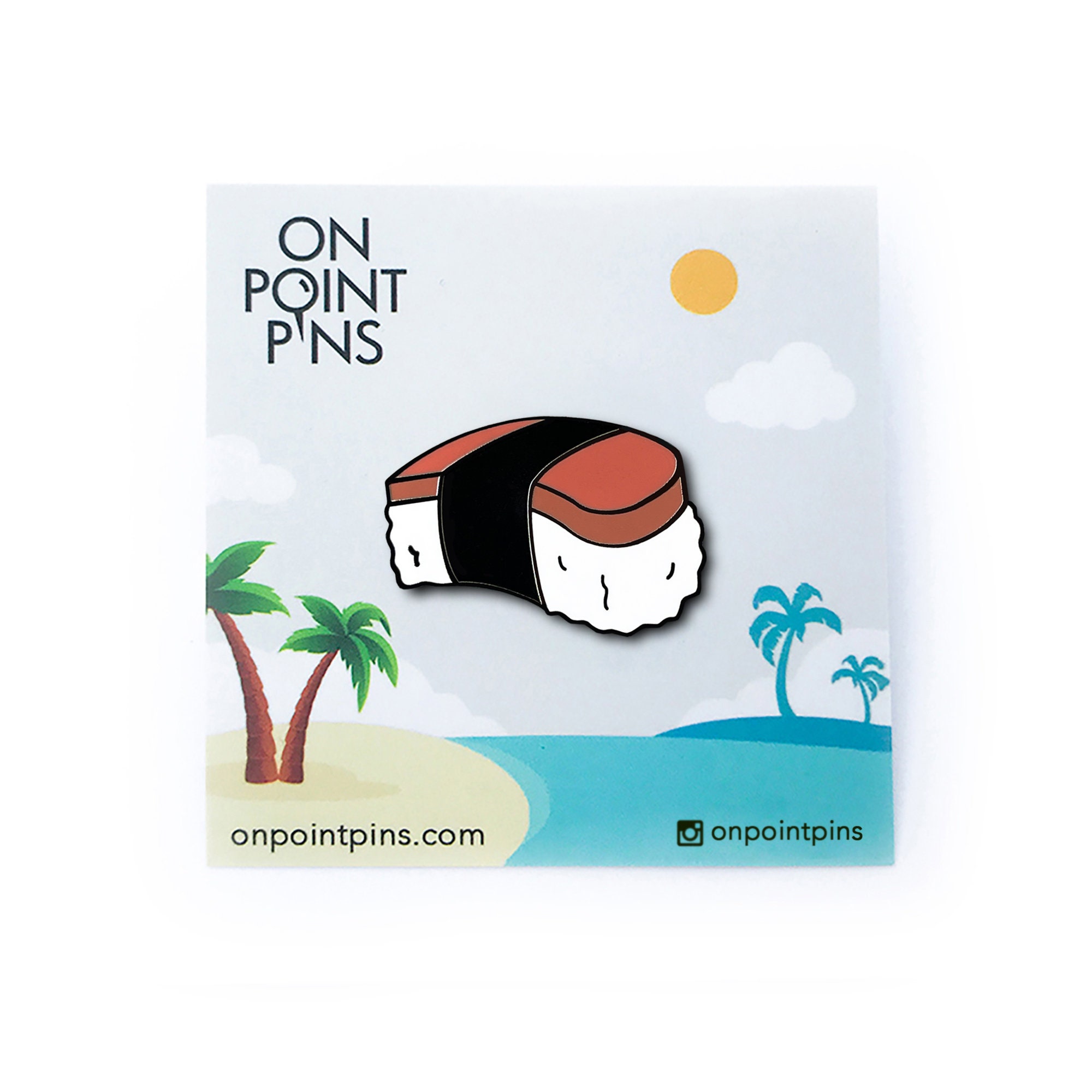 Spam Musubi Pin Food Pin Sushi Pin Hawaii Hard Enamel - Etsy