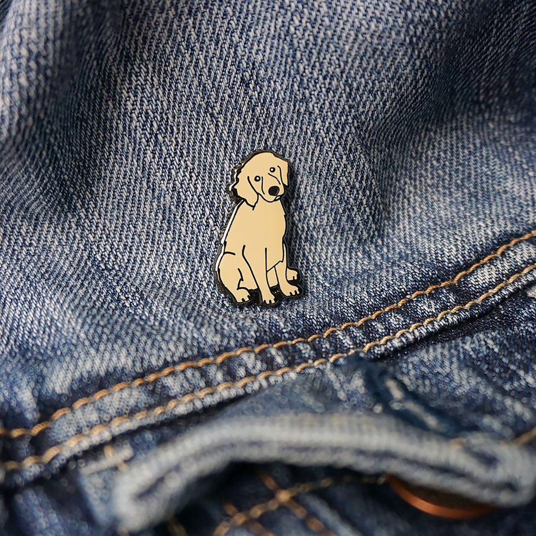 Golden Retriever Puppy bad Dog Pin Dog Mess K9 - Etsy