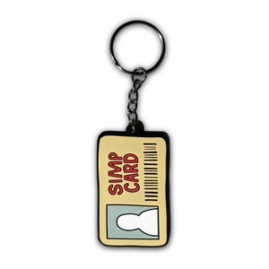 Simp Card Arthur Keychain | Soft PVC Rubber | Funny Meme Keychain | 90s ...