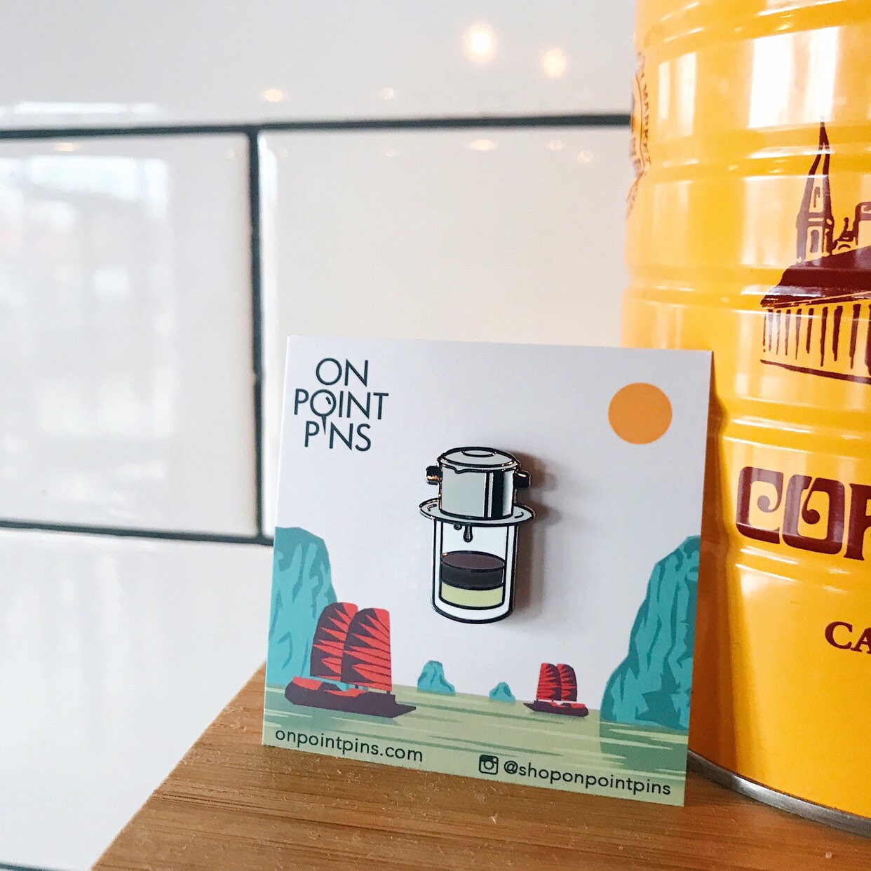 Vietnamese Iced Coffee Pin Food Pin Ca Phe Sua Da Cafe | Etsy