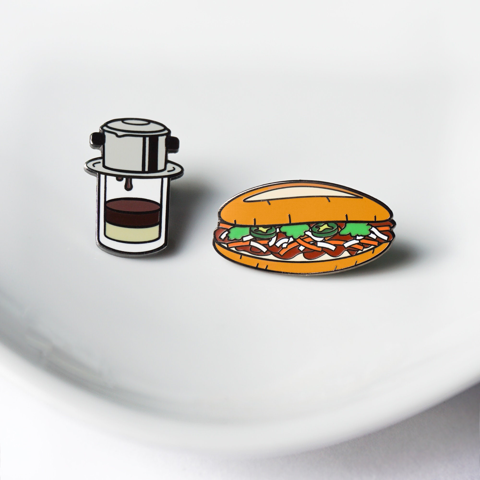 Banh Mi Vietnamese Sandwich Pin Food Pin Baguette - Etsy