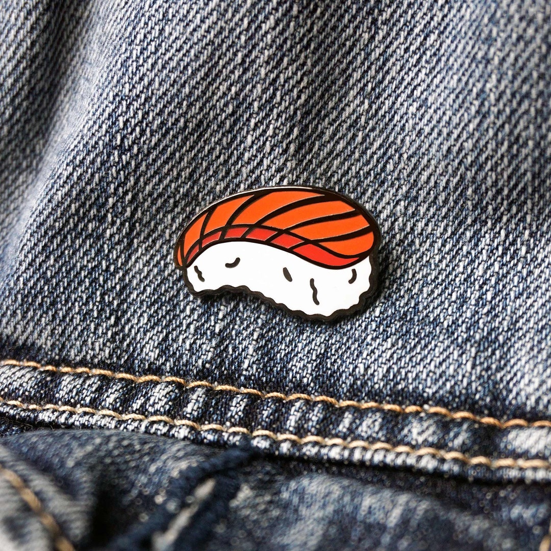 Salmon (sake) Nigiri Sushi Pin | Japanese | Japan | Food Pin | Hard ...