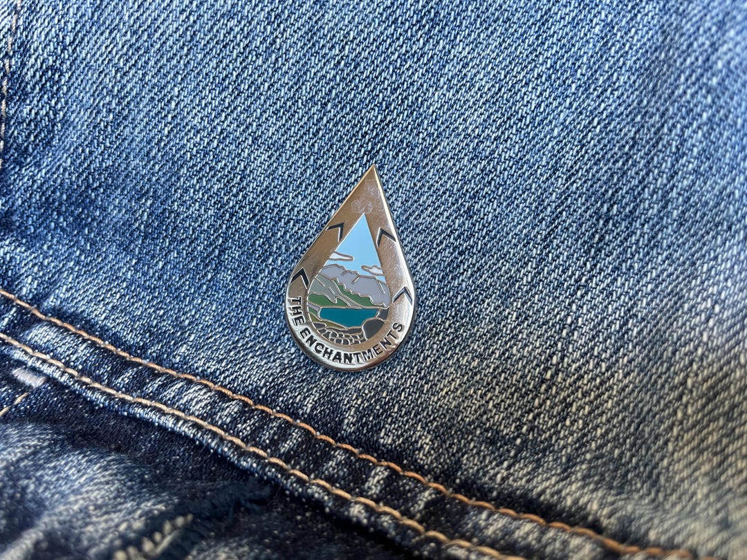 The Enchantment Pin | Seattle | Outdoor Gifts | Enamel Pin | Mountain ...