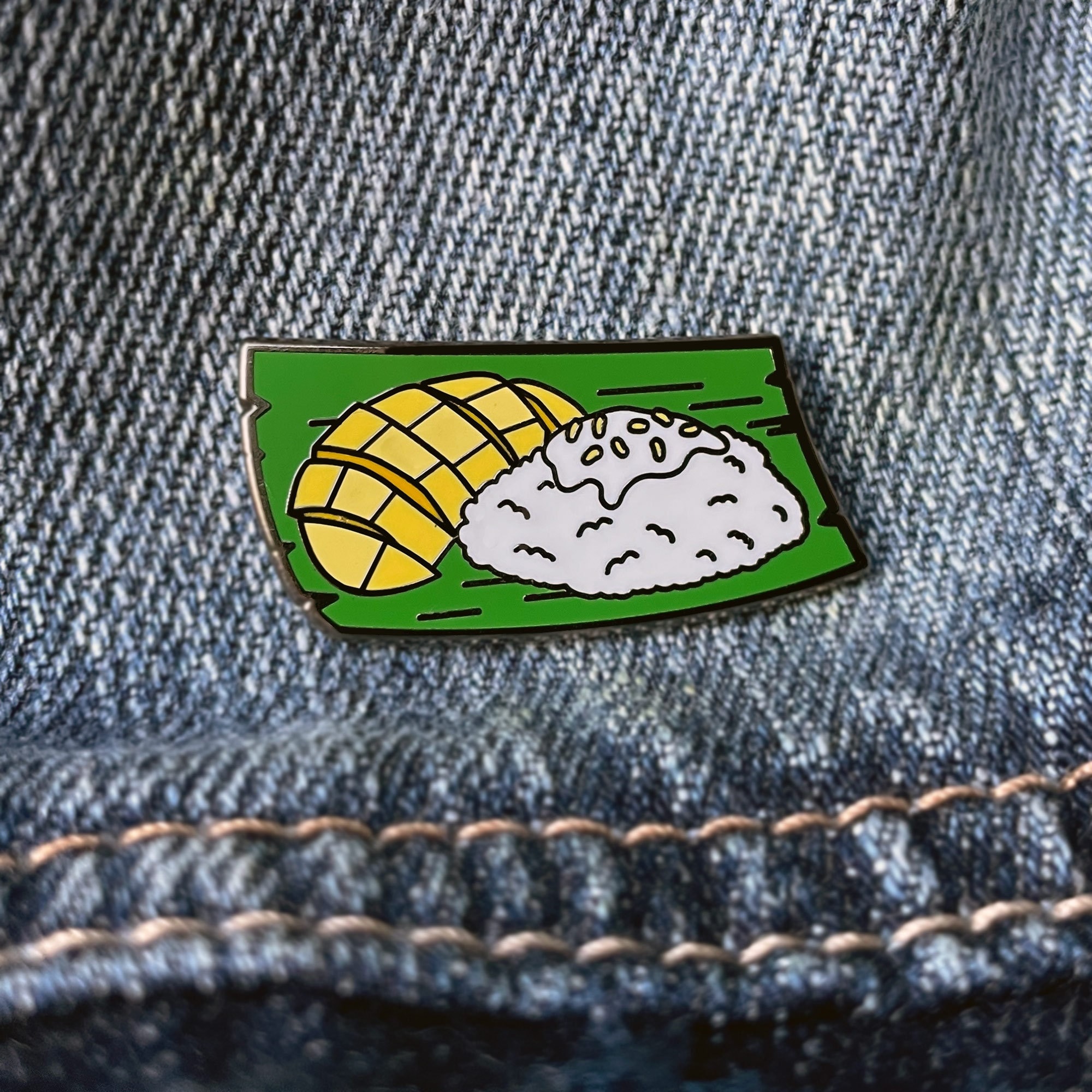 Thailand Mango Sticky Rice Pin | Food Dessert Pin | Foodie | Coconut ...