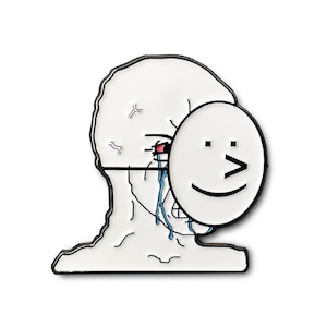 Pretending to Be Happy Crying Behind Mask Meme Pin | Crying Inside Fake ...