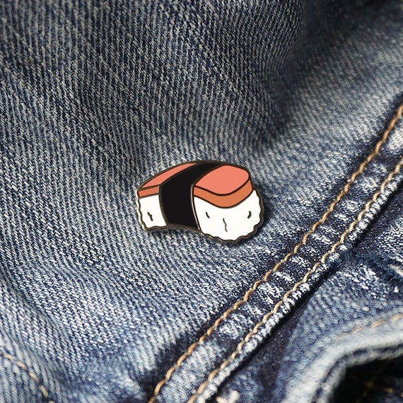 Spam Musubi Pin Food Pin Sushi Pin Hawaii Hard Enamel | Etsy