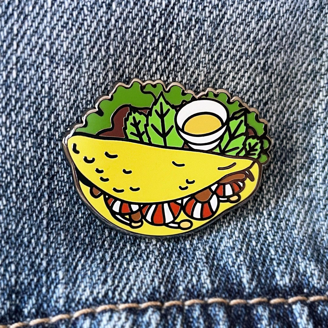 Vietnamese Banh Xeo Crepe Pancake Pin | Food Pin | Vietnam | Hard ...