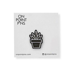 Minimalist Succulent Pin | Black and White | Plant Lover | Botanical ...