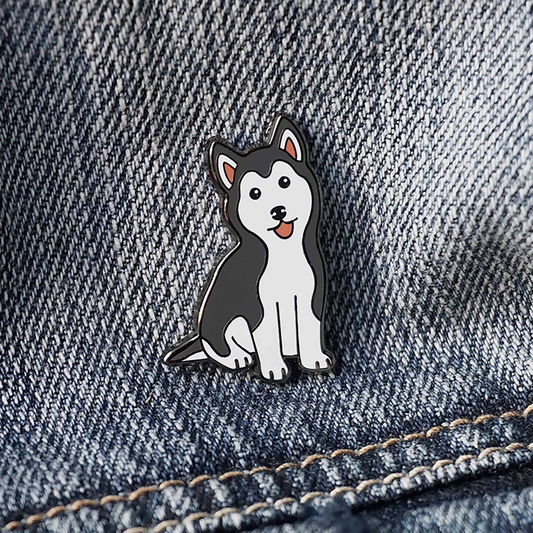 Siberian Husky Puppy "bad Dog" Pin | Dog Mess | K9 Dog Pin | Dog Gifts ...