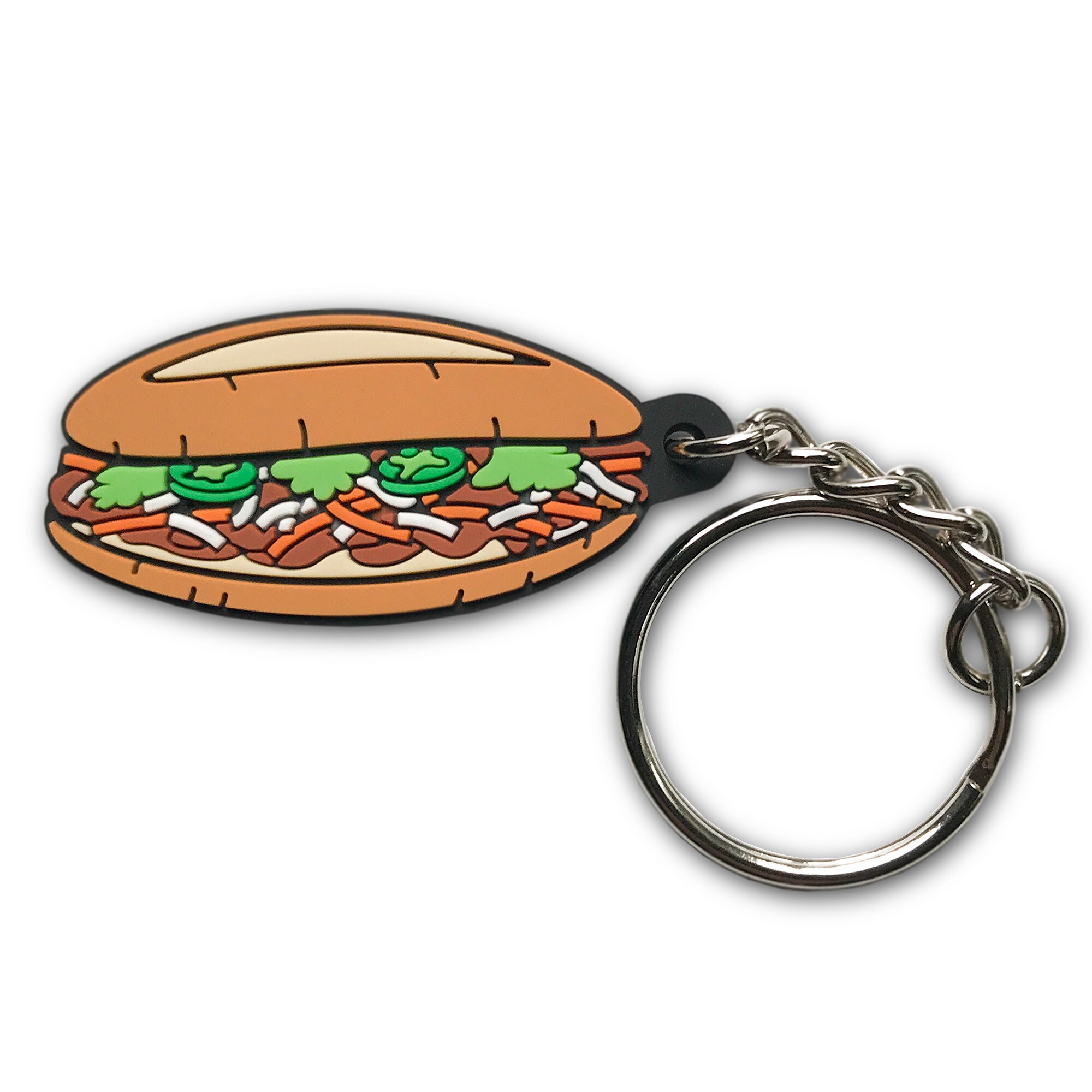 Banh Mi Vietnamese Sandwich Keychain | Soft PVC Rubber | Foodie Food ...
