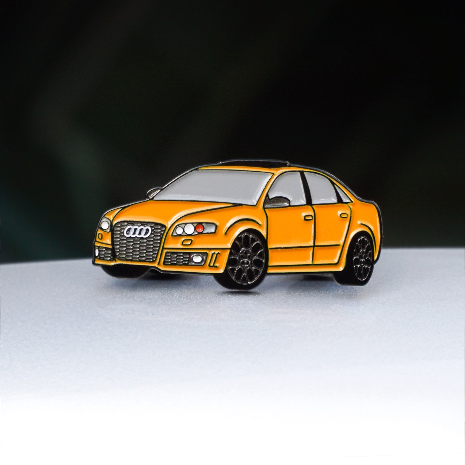 Orange Audi RS4 S4 Car Pin Sports Race Car Soft Enamel Pin - Etsy