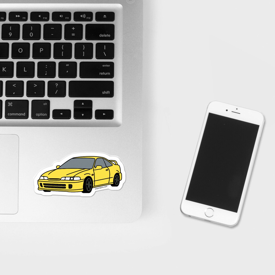 Honda Acura Integra Type R (yellow) Vinyl Die Cut Waterproof Sticker ...