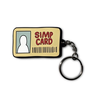 Simp Card Arthur Keychain | Soft PVC Rubber | Funny Meme Keychain | 90s ...