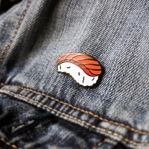 Salmon (sake) Nigiri Sushi Pin | Japanese | Japan | Food Pin | Hard ...
