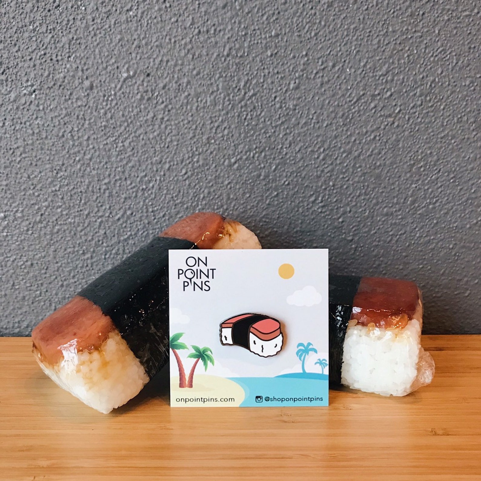 Spam Musubi Pin Food Pin Sushi Pin Hawaii Hard Enamel | Etsy