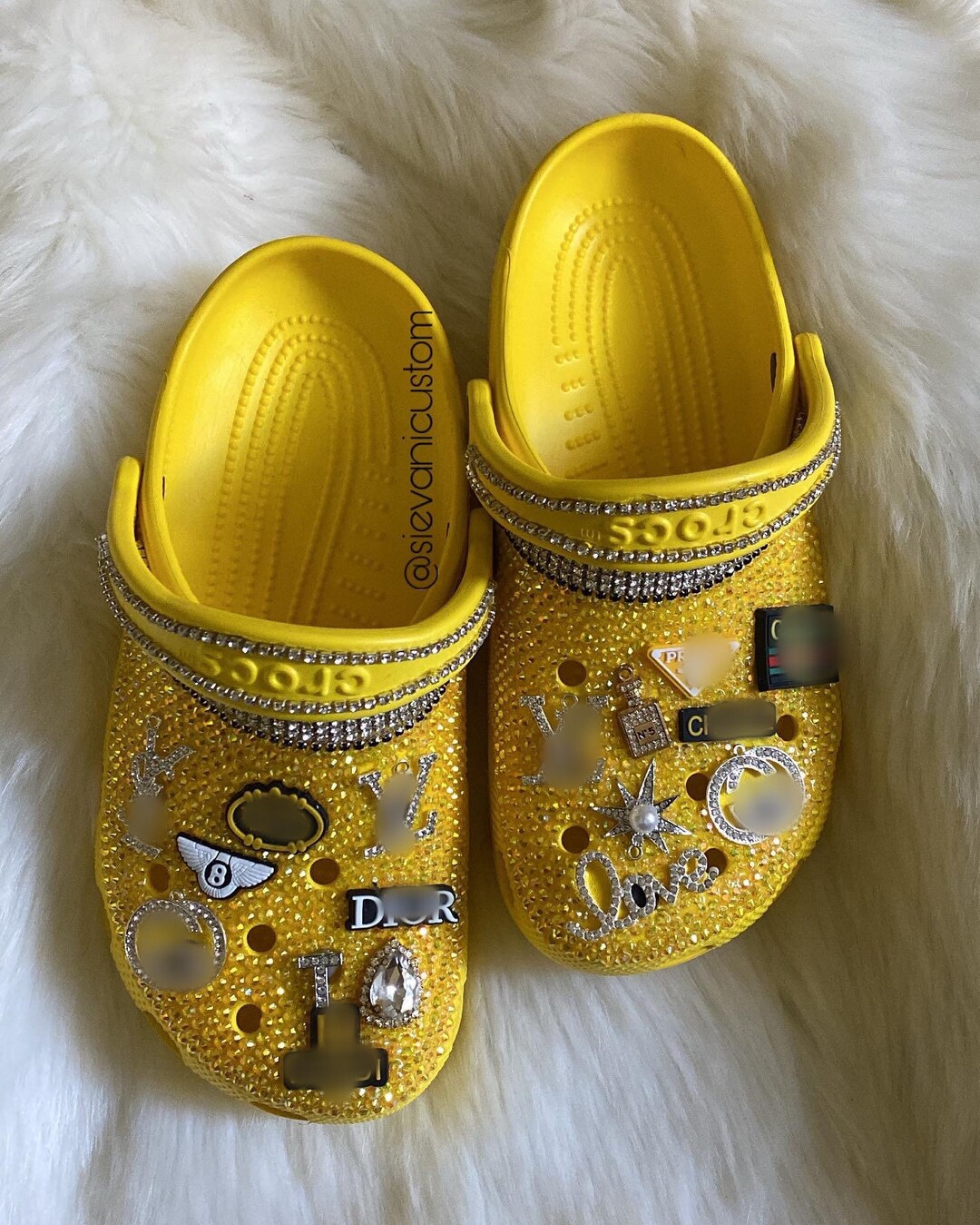 Bling Custom Crocs With Lux Charms - Etsy