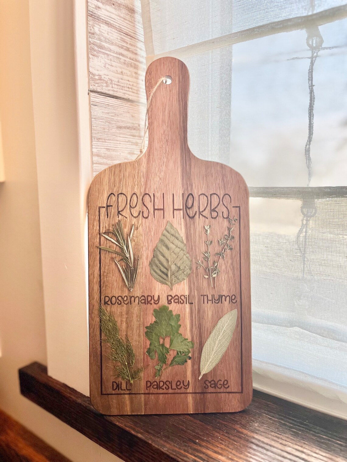 Fresh Herbs Sign - Etsy