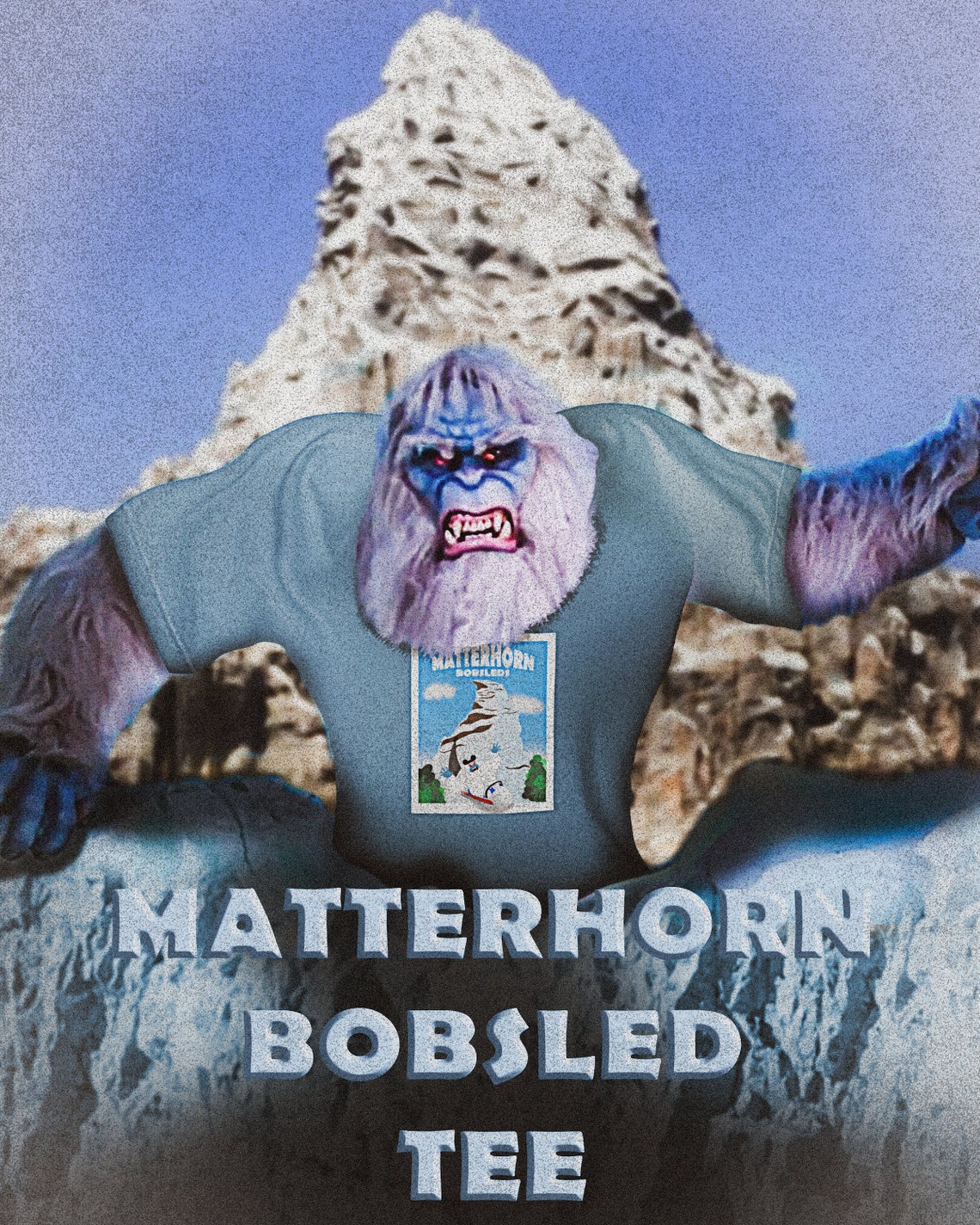 Disneyland Matterhorn Bobsleds Yeti Travel T-shirt, FREE SHIPPING - Etsy