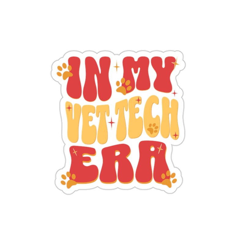 In My Vet Tech Era Die-cut Sticker Funny Veterinary - Etsy