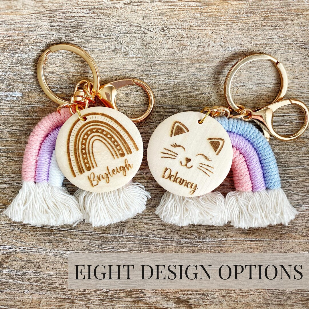 Personalized Boho Rainbow Keychain Bachelorette Party Gift for Teen ...