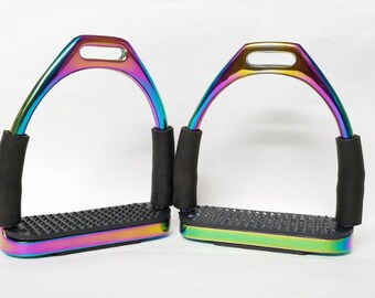 Rainbow horse tack | Etsy
