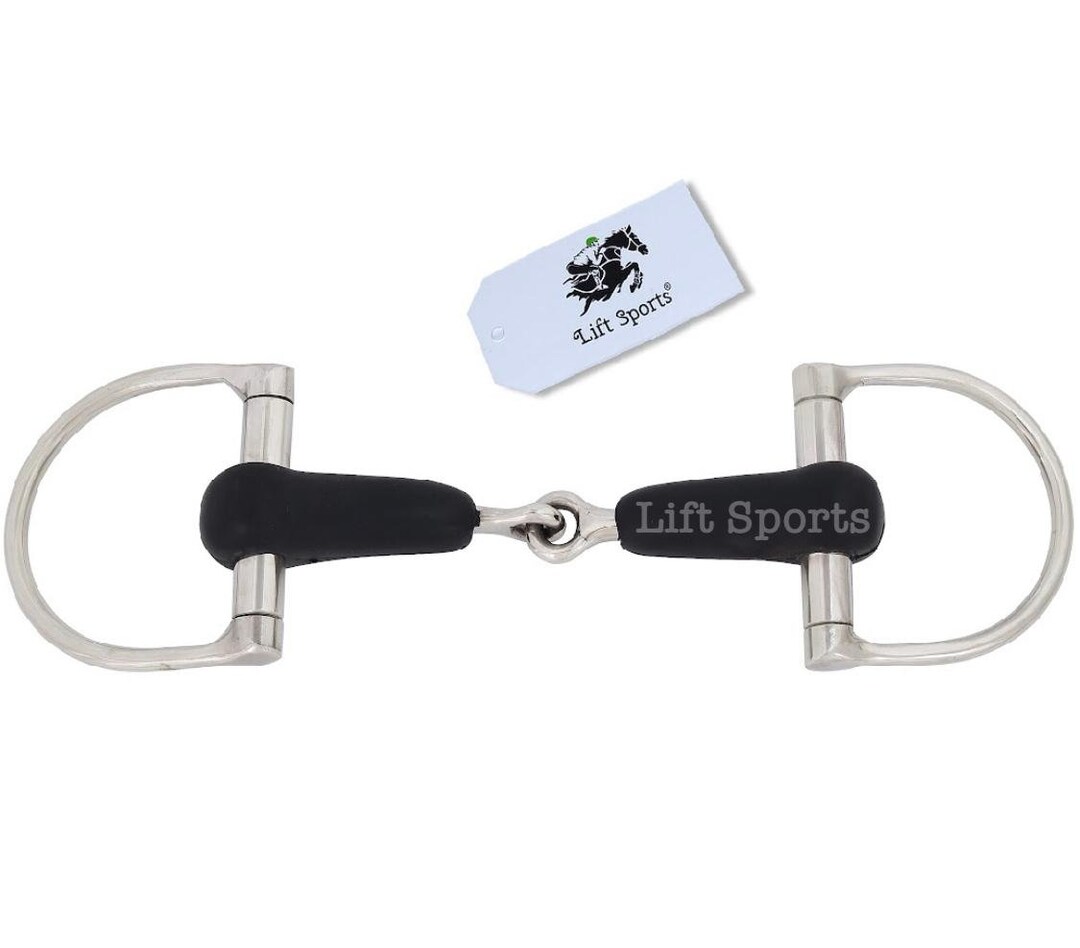 New Horse Rubber D Ring Bit Stainless Steel All Size Snaffle Jointed ...
