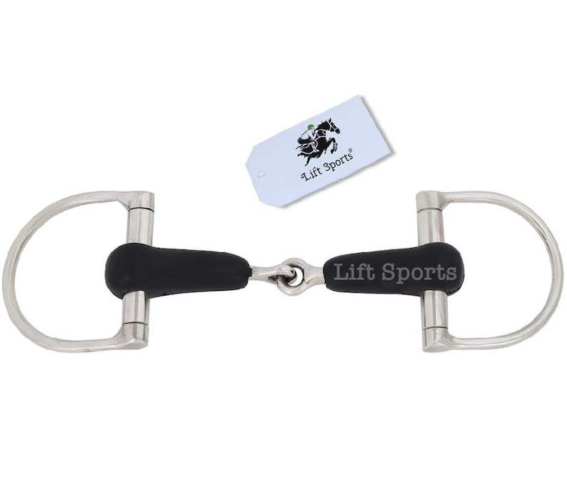 New Horse Rubber D Ring Bit Stainless Steel All Size Snaffle Jointed ...