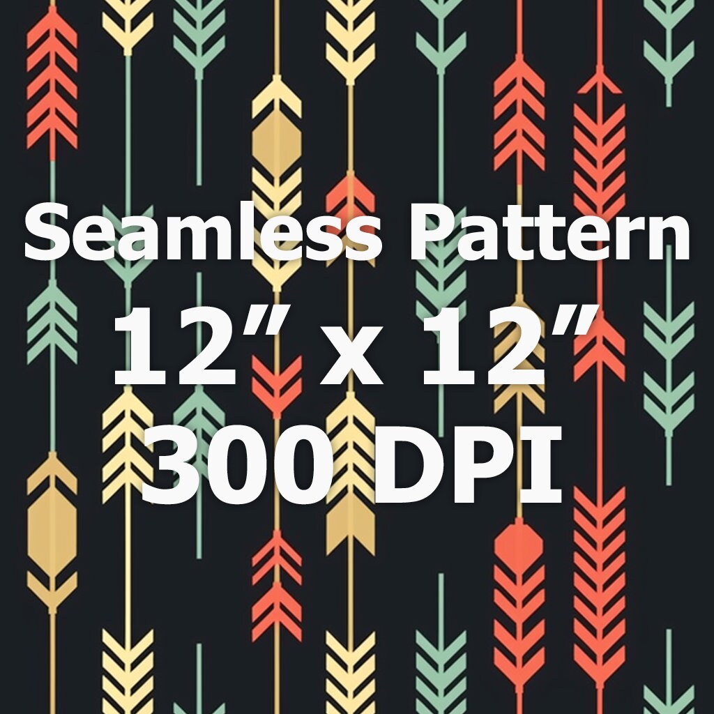 8 Seamless Arrow Patterns. Arrow Pattern Background. Arrow - Etsy