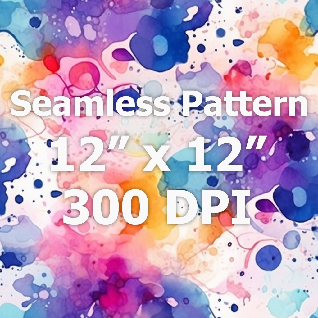 8 Seamless Water Color Splatter Patterns. Water Color Splatter ...